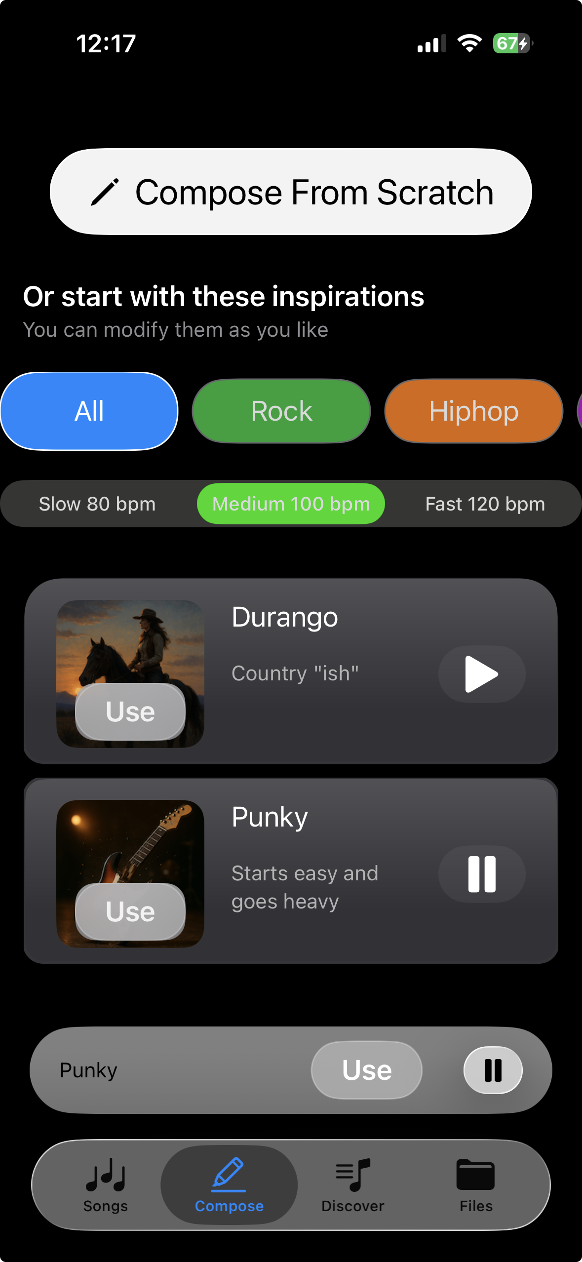 Demo Tapes — Make your own songs